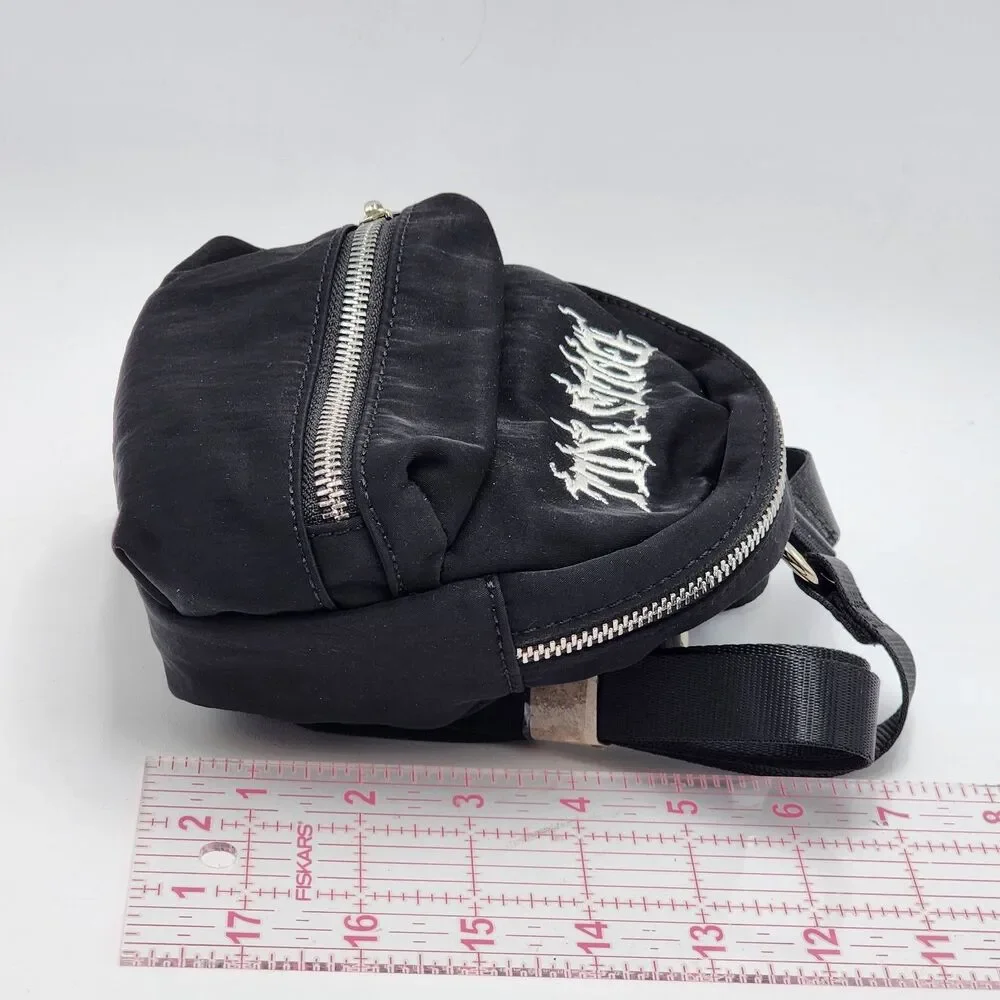 Dolls Kill | Bags | Dolls Kill Embroidered Logo Micro Mini Backpack New ...